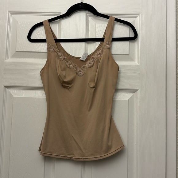 Flexees | Tops | Flexees By Maidenform Control Tank With Lace | Poshmark